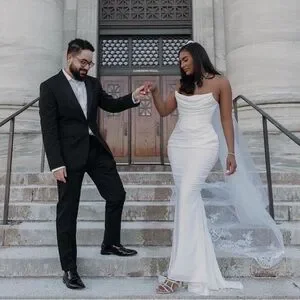 House of CB | Dresses | House Of Cb Esmee Size M Ivory Draped Strapless ...